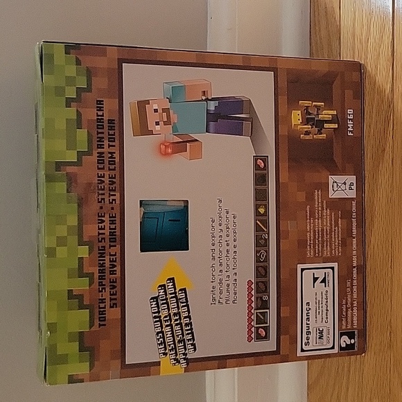 Mattel | Toys | 29 Minecraft Torch Sparking Steve 45 Action Figure ...
